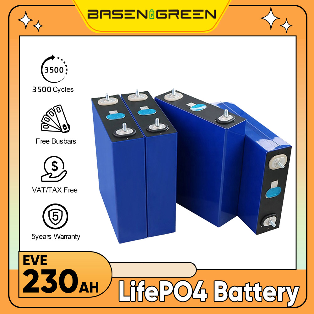 EVE 230AH LiFePO4 Battery Cells Deep Cycles Rechargeable 3.2V Battery ...