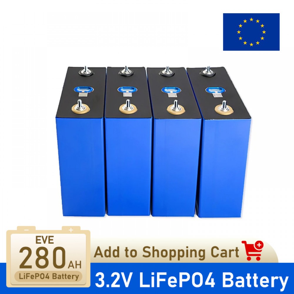 EU stock EVE 280AH lifepo4 battery cells grad-a with QR code